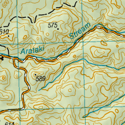 Arataki Stream, Waikato - NZ Topo Map