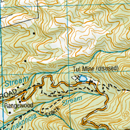 Tui Mine, Waikato - NZ Topo Map