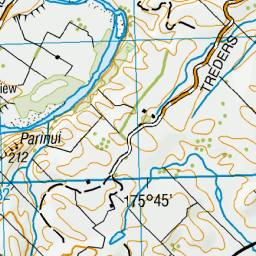 Parinui, Manawatu-Wanganui - NZ Topo Map