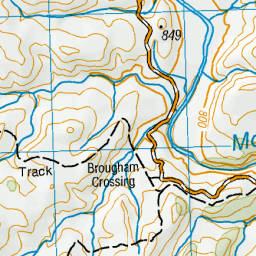 Brougham Crossing, Manawatu-Wanganui - NZ Topo Map