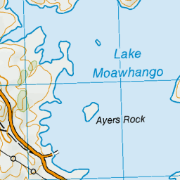 Lake Moawhango, Manawatu-Wanganui - NZ Topo Map