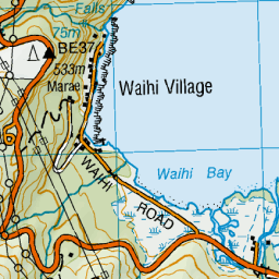 Waihi Village, Waikato - NZ Topo Map