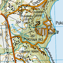 Pukawa Bay, Waikato - NZ Topo Map