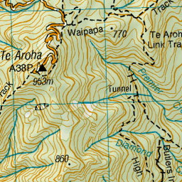 Te Aroha, Waikato - NZ Topo Map