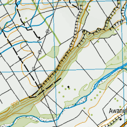 Oroua River, Manawatu-Wanganui - NZ Topo Map