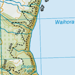 Otupoto Falls, Waikato - NZ Topo Map