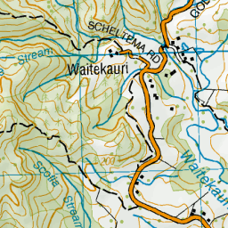 Waitekauri, Waikato - NZ Topo Map