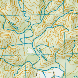 Hikuai Stream, Waikato - NZ Topo Map