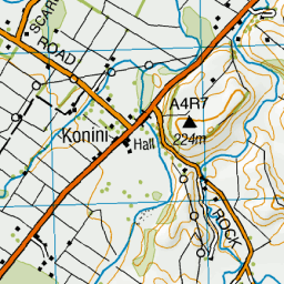 Konini, Manawatu-Wanganui - NZ Topo Map