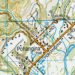 Pohangina, Manawatu-Wanganui - NZ Topo Map