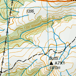 Kaimanawa Forest Park Walkway, Manawatu-Wanganui - NZ Topo Map