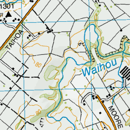 Waihou River, Waikato - NZ Topo Map