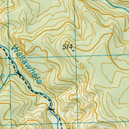 Waitawheta River, Waikato - NZ Topo Map