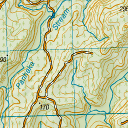 Parihaka Stream, Waikato - NZ Topo Map