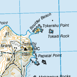 Papatai Point, Waikato - NZ Topo Map
