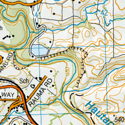 Hautapu River, Manawatu-Wanganui - NZ Topo Map