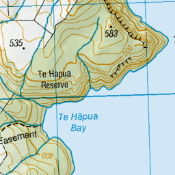 Te Hapua Bay, Waikato - NZ Topo Map