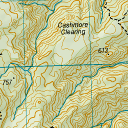 KAIMAI RANGE, Waikato - NZ Topo Map