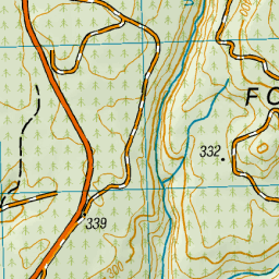 KINLEITH FOREST, Waikato - NZ Topo Map