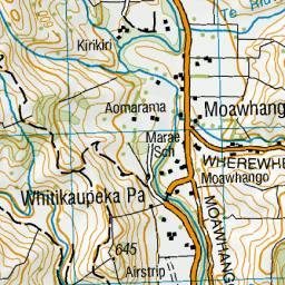 Moawhango, Manawatu-Wanganui - NZ Topo Map