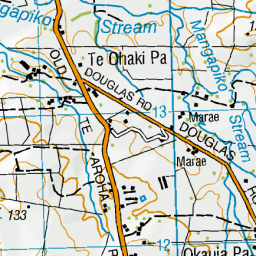 Te Ohaki Pa, Waikato - NZ Topo Map
