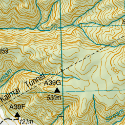 Kaimai Tunnel, Waikato - NZ Topo Map