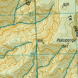 KAIMAI RANGE, Waikato - NZ Topo Map