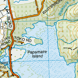 Papamaire Island, Waikato - NZ Topo Map