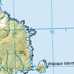 Waipapa Island, Waikato - NZ Topo Map