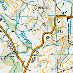 Ihuraua River, Manawatu-Wanganui - NZ Topo Map