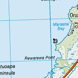 Maraetai Bay, Waikato - NZ Topo Map