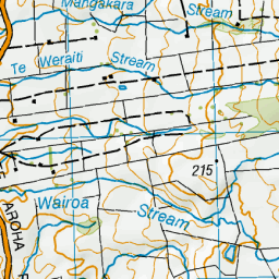 Wairoa Stream, Waikato - NZ Topo Map