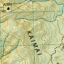 Kaimai Railway Tunnel, Bay of Plenty - NZ Topo Map