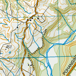 Pohangina River, Manawatu-Wanganui - NZ Topo Map