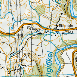 Rangitikei River, Manawatu-Wanganui - NZ Topo Map