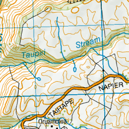 Taupiri Stream, Manawatu-Wanganui - NZ Topo Map