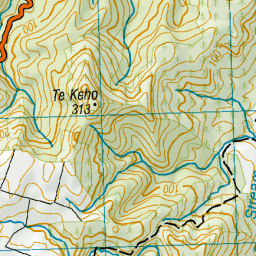 Te Keho, Waikato - NZ Topo Map