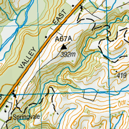 Springvale, Manawatu-Wanganui - NZ Topo Map