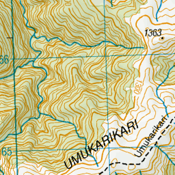 Umukarikari Track, Waikato - NZ Topo Map