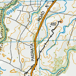 Waipapa Stream, Waikato - NZ Topo Map