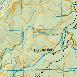 Hurunui Stream, Bay of Plenty - NZ Topo Map