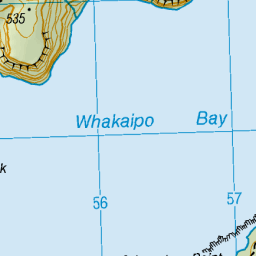 Whakaipo Bay, Waikato - NZ Topo Map