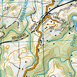 Wainui River, Bay of Plenty - NZ Topo Map