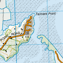 Tanners Point, Bay of Plenty - NZ Topo Map