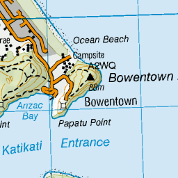 Katikati Entrance, Bay of Plenty - NZ Topo Map