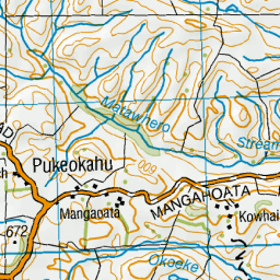 Pukeokahu, Manawatu-Wanganui - NZ Topo Map