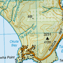 Okuta Bay, Waikato - NZ Topo Map