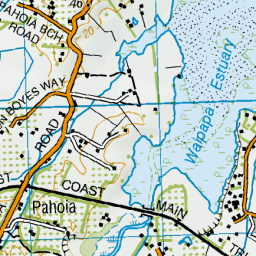 Waipapa Estuary, Bay of Plenty - NZ Topo Map