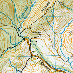 Tamaki River West Branch, Manawatu-Wanganui - NZ Topo Map