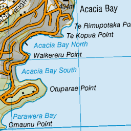 Acacia Bay, Waikato - NZ Topo Map